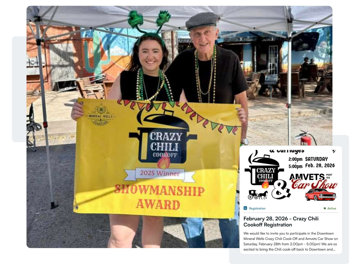 Downtown Mineral Wells Crazy Chili Cookoff | Registration Spotlight ...