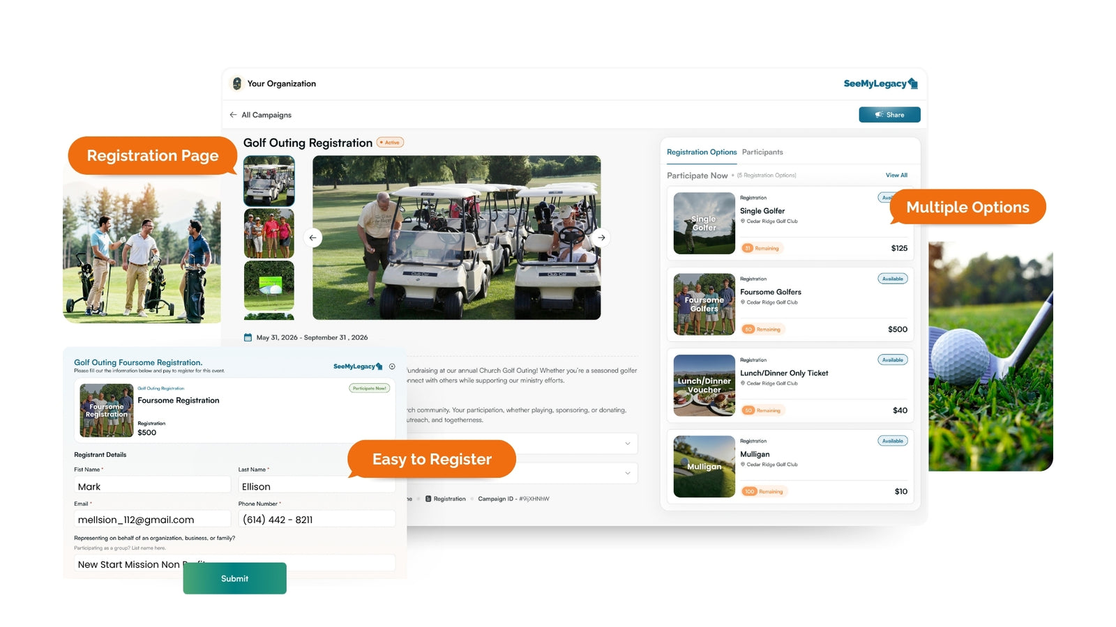 Online Registration Platform | SeeMyLegacy